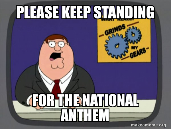 Stand For The Anthem Meme Colin's A Loser Imgflip