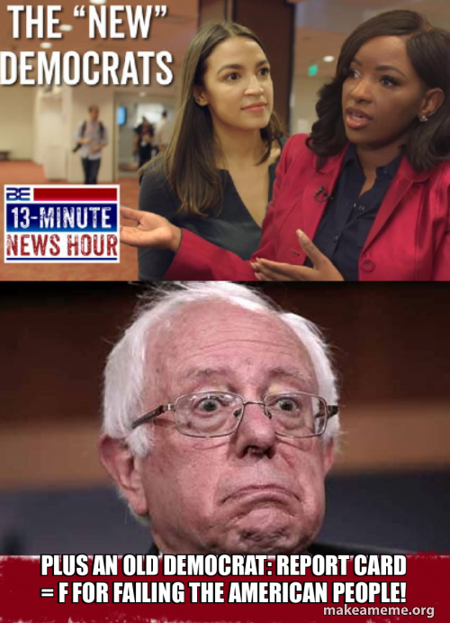 plus an old democrat: report card = f for failing the american people ...