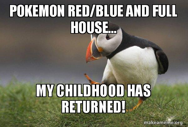 Pokemon Red/Blue and Full House... My childhood has returned ...