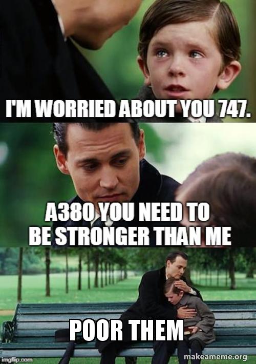 poor them - sad aviation meme Meme Generator