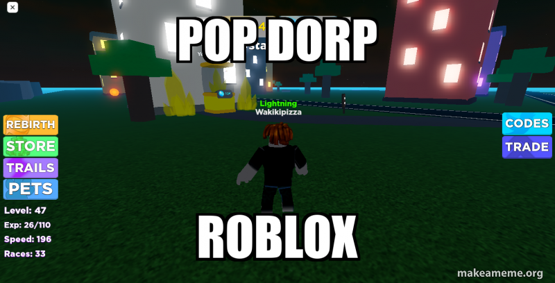 pop dorp roblox - what is wrong with you Meme Generator