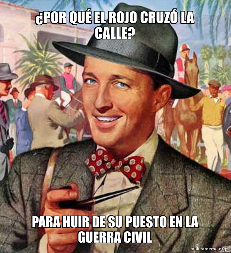 ¿por qué el rojo cruzó la calle? PARA HUIR DE SU PUESTO EN LA GUERRA ...
