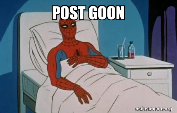 post goon - Spiderman Cancer Meme Generator