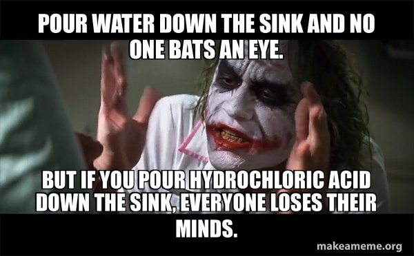 Pour water down the sink and no one bats an eye. But if you pour ...