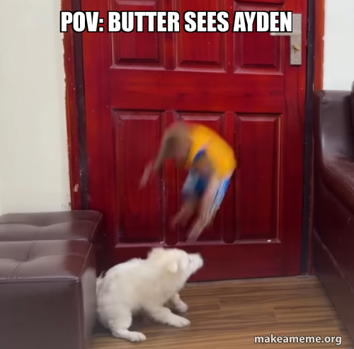 POV: Butter sees ayden Meme Generator