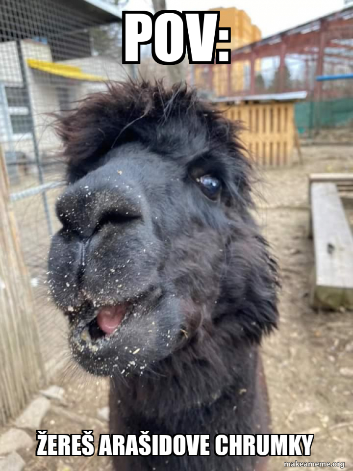 Pov: Žereš arašidove chrumky Meme Generator