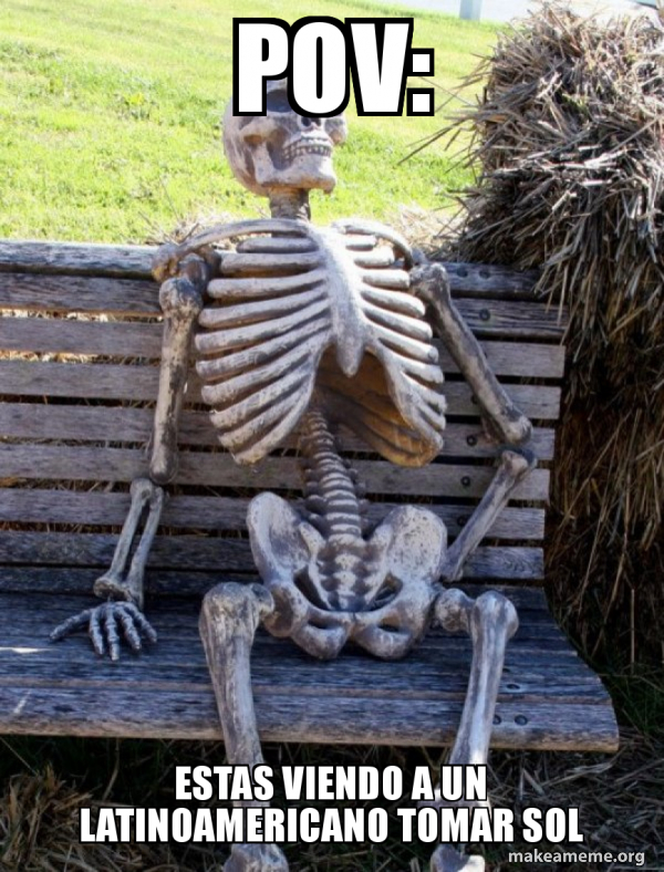 POV: ESTAS VIENDO A UN LATINOAMERICANO TOMAR SOL - Waiting Skeleton ...