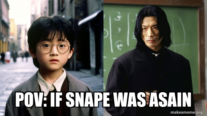 POV: IF SNAPE WAS ASAIN Meme Generator