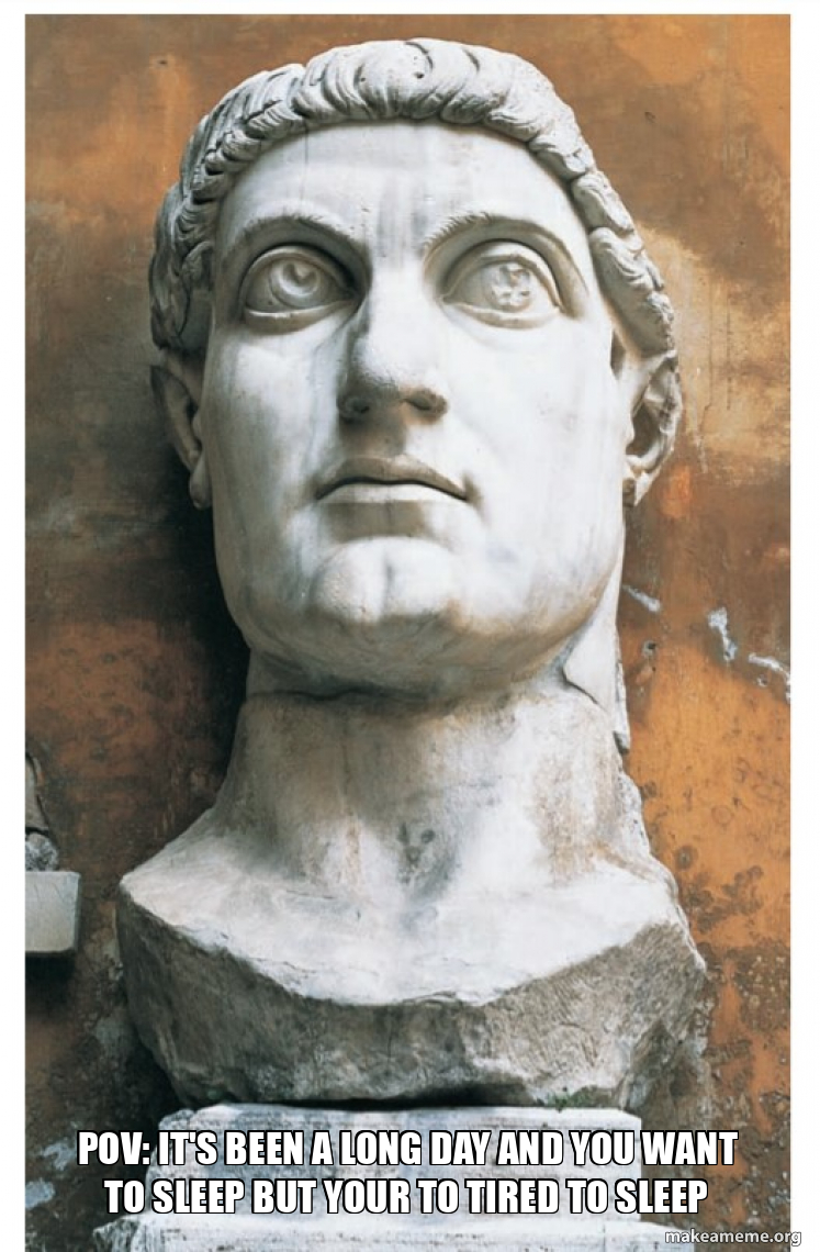 pov: IT'S been a long day and you want to sleep but your to tired to ...