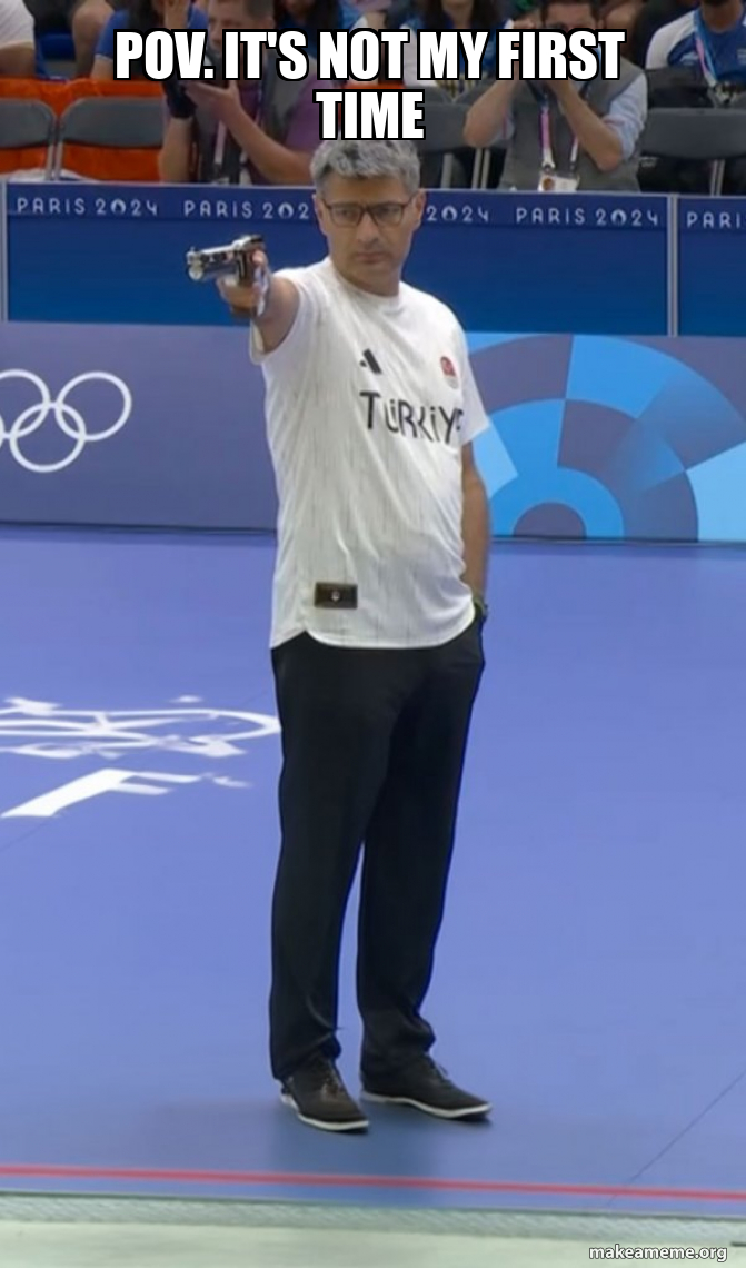 pov. it's not my first time - Yusuf Dikec Meme Generator