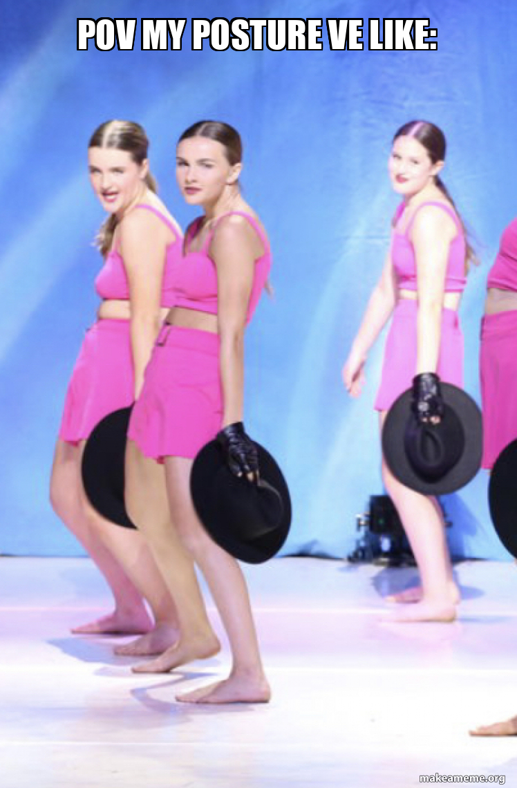 pov my posture ve like: Meme Generator