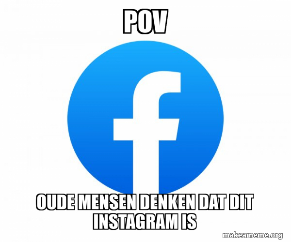 pov oude mensen denken dat dit instagram is - Facebook Meme Generator