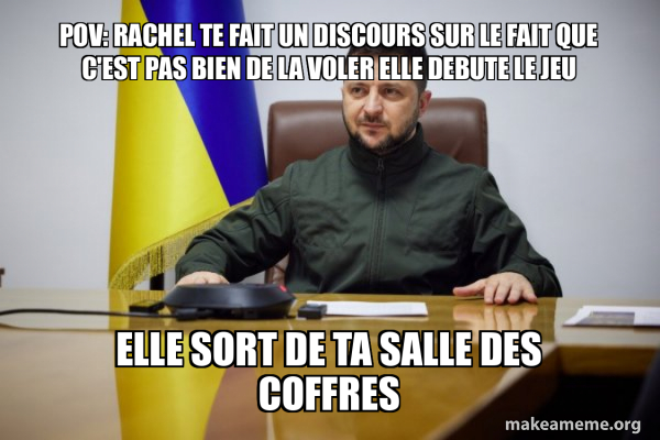 POV: rachel te fait un discours sur le fait que c'est pas bien de la ...