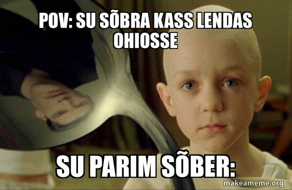 POV: su sõbra kass lendas ohiosse su parim sõber: - There is no Spoon ...