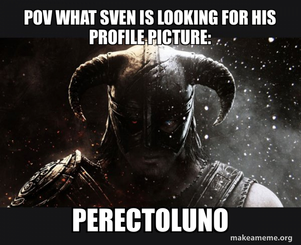 Pov what sven is looking for his profile picture: PERECTOLUNO - Skyrim ...