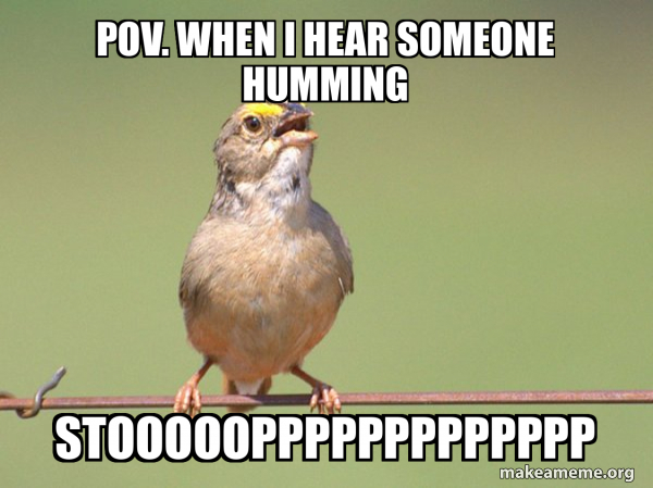 POV. when I hear someone humming STOOOOOPPPPPPPPPPPPP - Common Opinion ...