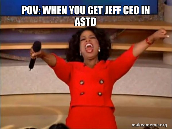 Pov: When you get Jeff Ceo in Astd - Oprah Winfrey - You Get a Car Meme ...