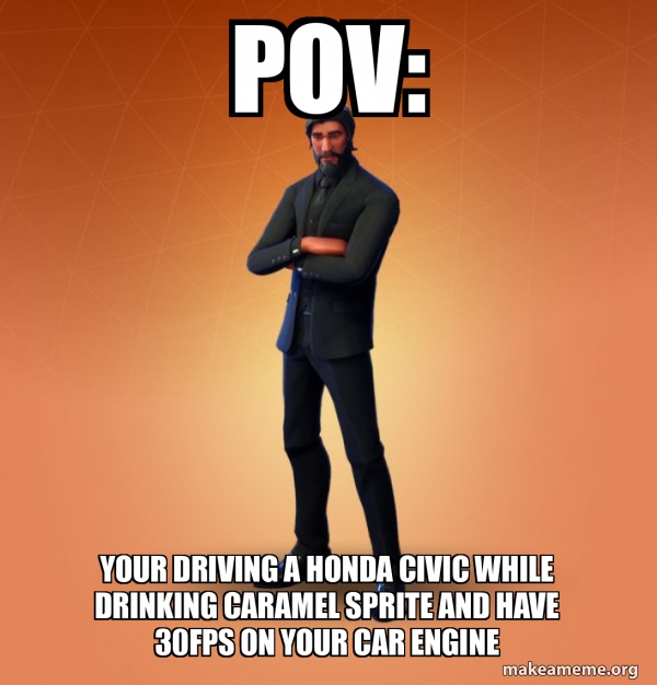 pov: your driving a honda civic while drinking caramel sprite and have ...