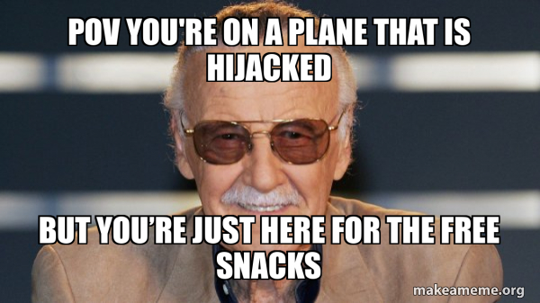 POV you're on a plane that is hijacked But you’re just here for the ...