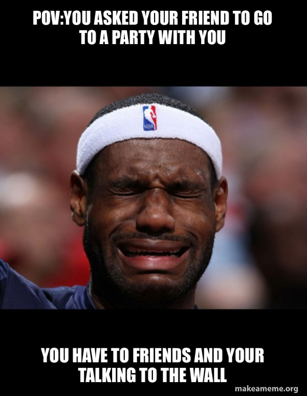 Pov:You asked your friend to go to a party with you You have to friends ...