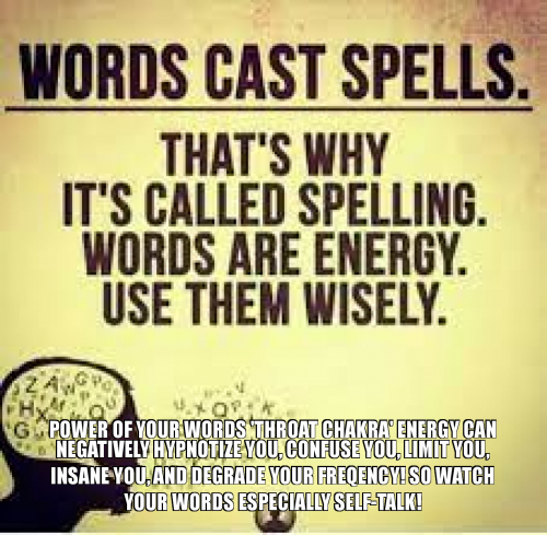 power of your words 'throat chakra' energy can negatively hypnotize you ...
