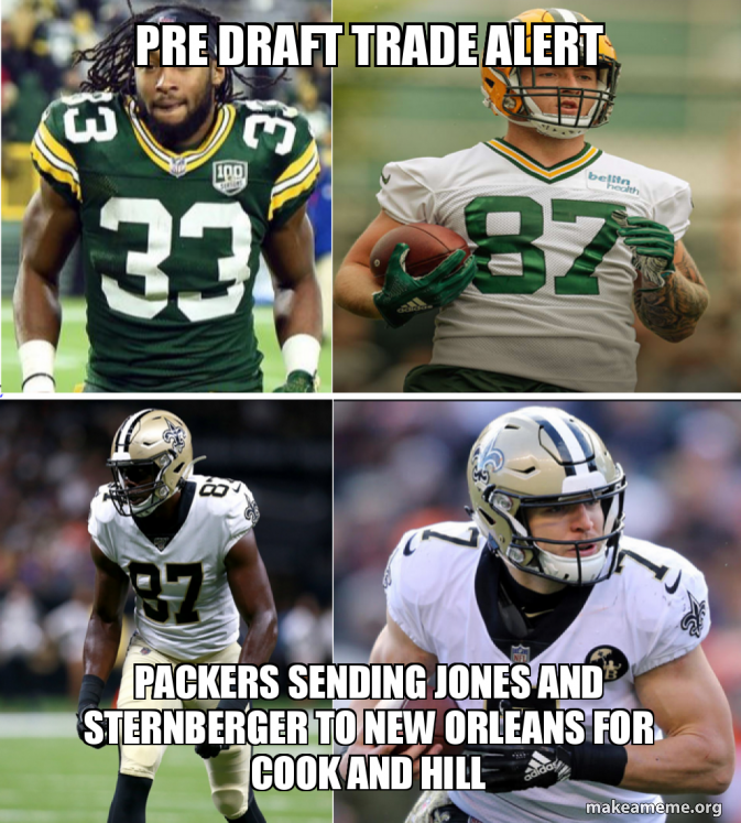 Pre Draft Trade Alert Packers sending Jones and Sternberger to New ...