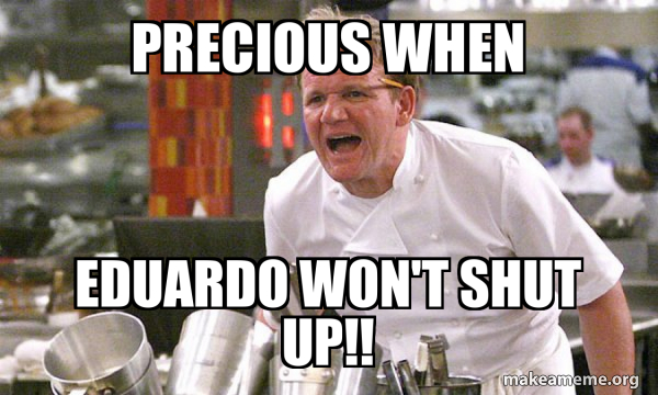Precious when Eduardo won't shut up!! - Gordon Ramsay Hell's Kitchen ...