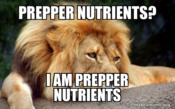 Prepper Nutrients? I am Prepper Nutrients - Confession Lion Meme Generator