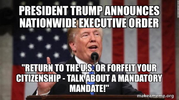 President Trump announces nationwide executive order "Return to the U.S ...