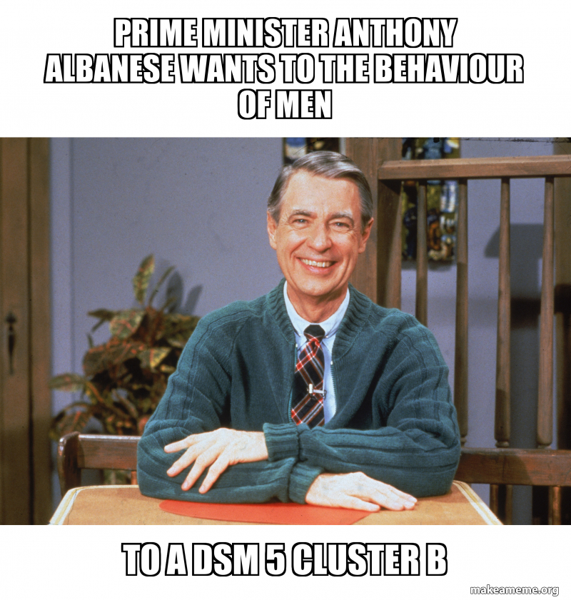 Prime Minister Anthony Albanese WANTS TO THE BEHAVIOUR OF MEN TO A DSM ...