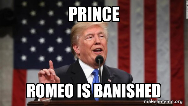Prince Romeo Is Banished - Donald Trump Meme Generator