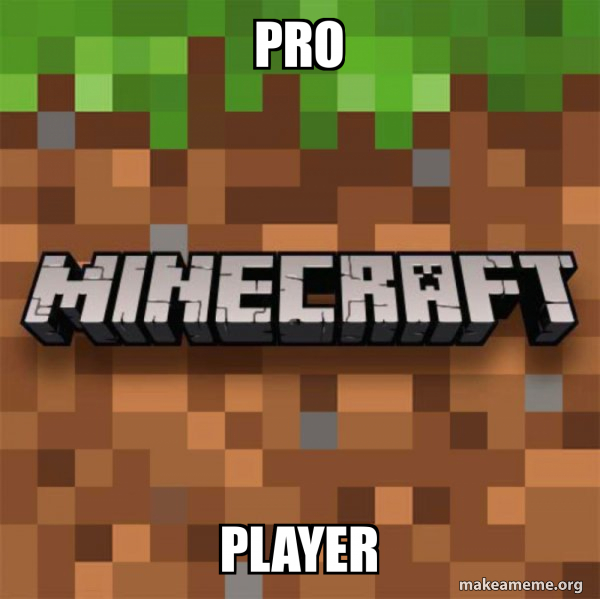 Pro Player - Minecraft Meme Generator