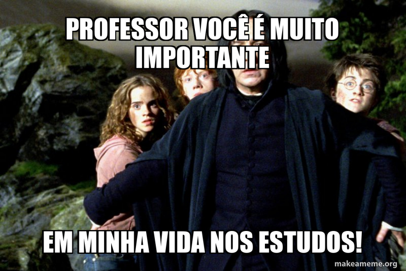 Professor você é muito importante em minha vida nos estudos! Meme Generator
