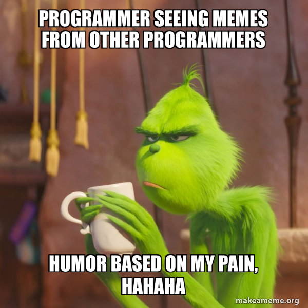 programmer seeing memes from other programmers humor based on my pain ...