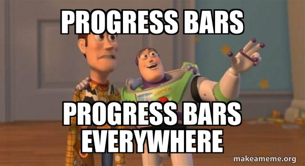 Progress bars progress bars everywhere - Buzz and Woody (Toy Story ...