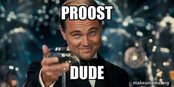 Proost Dude - Great Gatsby Reaction - Leonardo DiCaprio Toast Meme ...