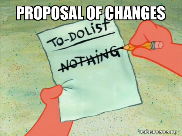 Proposal of Changes - TO-DO List Meme Generator