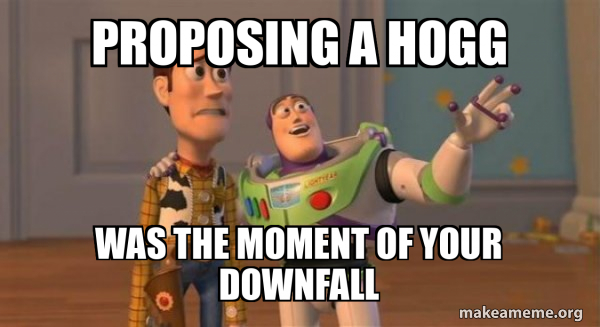 proposing a hogg was the moment of your downfall - Buzz and Woody (Toy ...