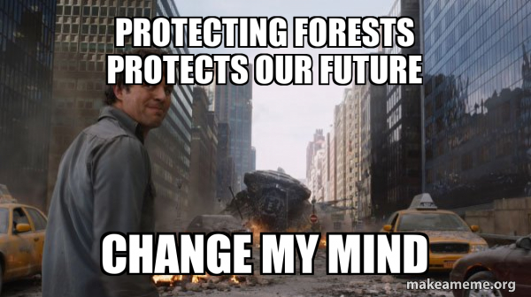 Protecting forests protects our future Change my mind - That's My ...