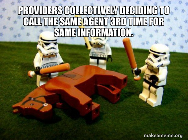 Providers collectively deciding to call the same agent 3rd time for ...