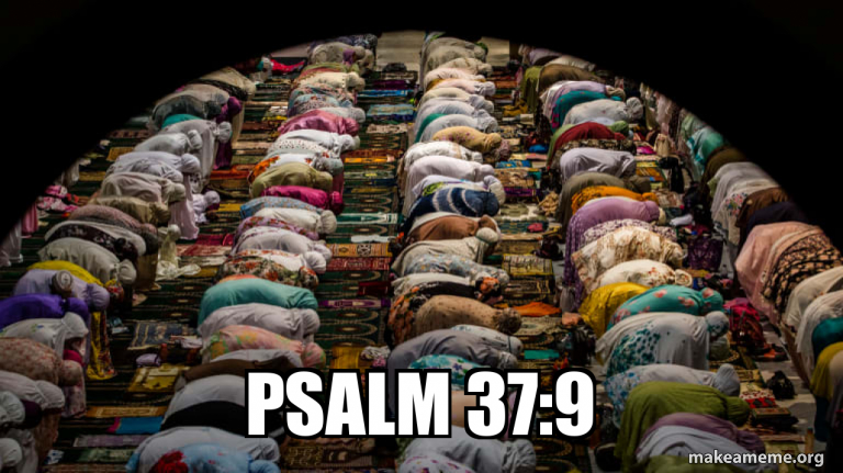 psalm 37:9 Meme Generator