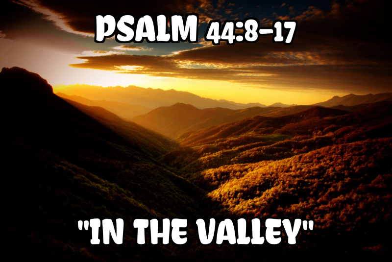 psalm 44:8-17 "in the valley" Meme Generator
