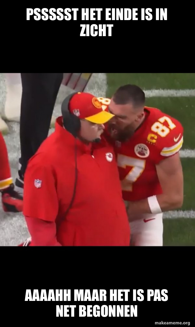 pssssst het einde is in zicht aaaahh maar het is pas net begonnen ...