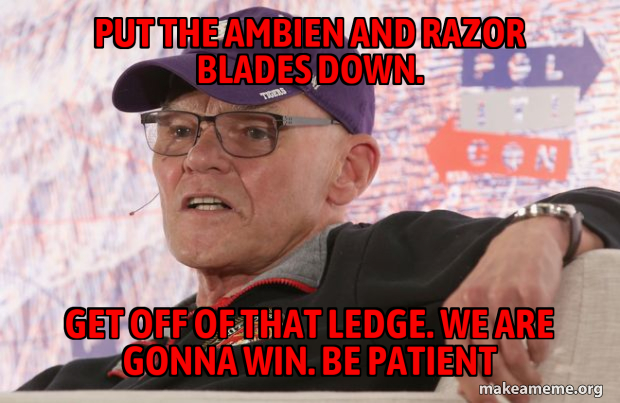 put the Ambien and razor blades down. get off of that ledge. we are ...