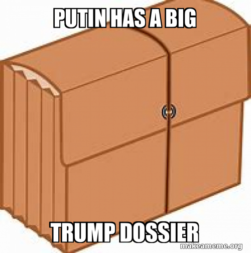 putin has a big trump dossier Meme Generator