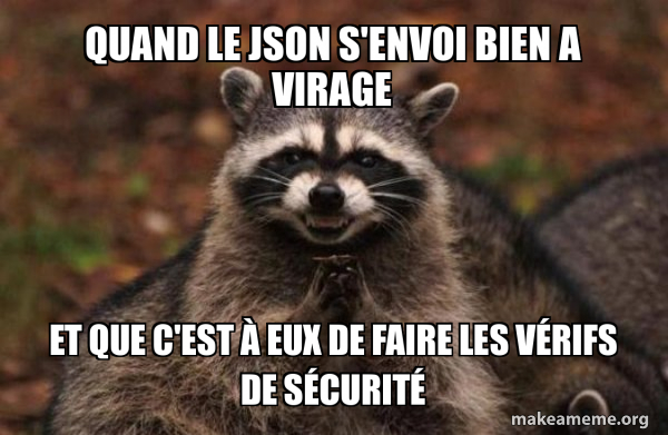 Quand le json s'envoi bien a Virage Et que c'est à eux de faire les ...