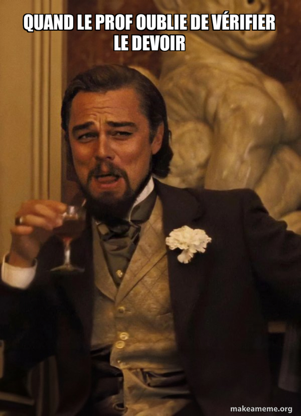 quand le prof oublie de vérifier le devoir - Leonardo DiCaprio Laughing ...