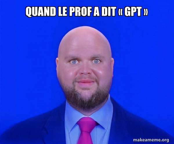 Quand le prof a dit « GPT » - Bald J.D. Vance Meme Generator