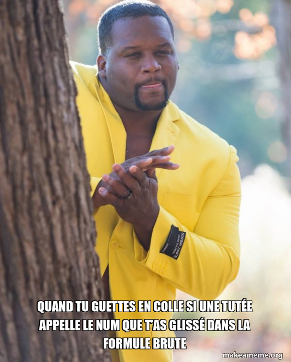 Quand tu guettes en colle si une tutée appelle le num que t’as glissé ...