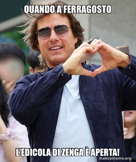 Quando a ferragosto L'edicola di zenga è aperta! Meme Generator